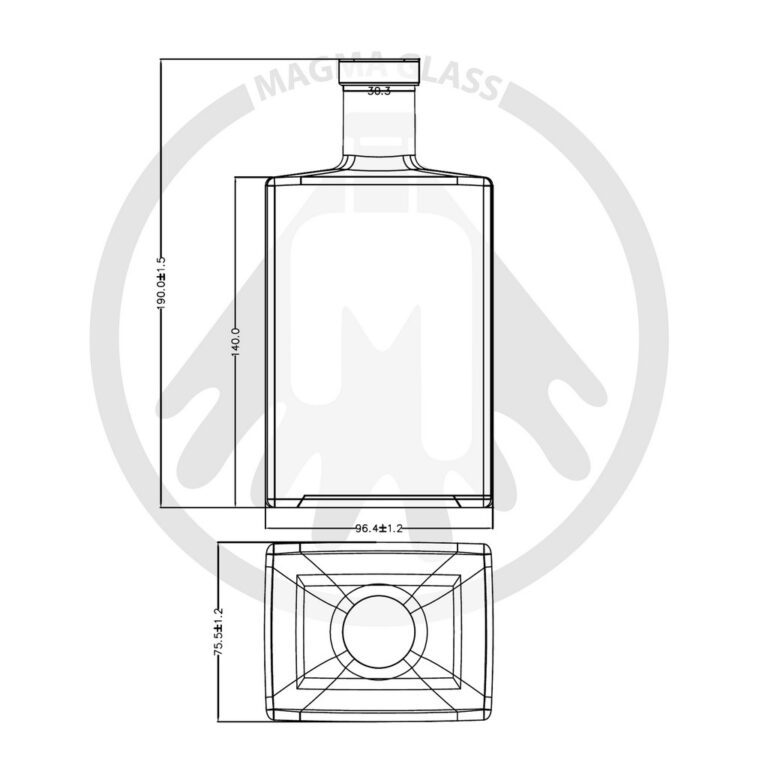 Flasa Kairo 700ml - MagmaGlass